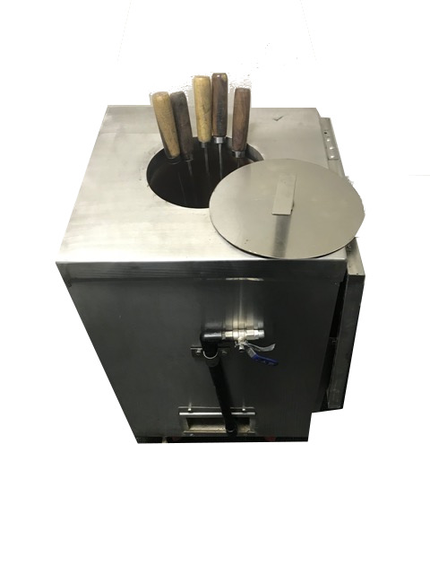 Portable Small Tandoor Oven for Home Use w/ Folding Grill Platform ...