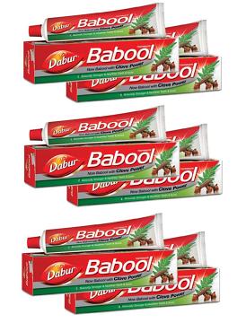 Dabur Babool Toothpaste 6 Tubes x 180g each #33649 | DesiClik.com, USA