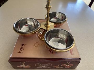 Copper & Stainless Steel 3 Compartment Dish Set (La Coppera) #41041 ...