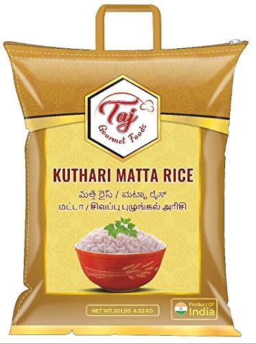 TAJ Kerala Kuthari Matta Rice from India, (RoseMatta Rice) 10lbs #52059 ...