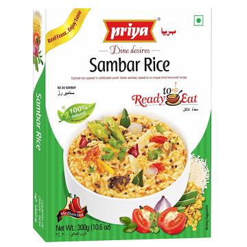 Priya Ready to Eat Sambar Rice - 300g (10.6oz) #42901 | Buy Instant ...