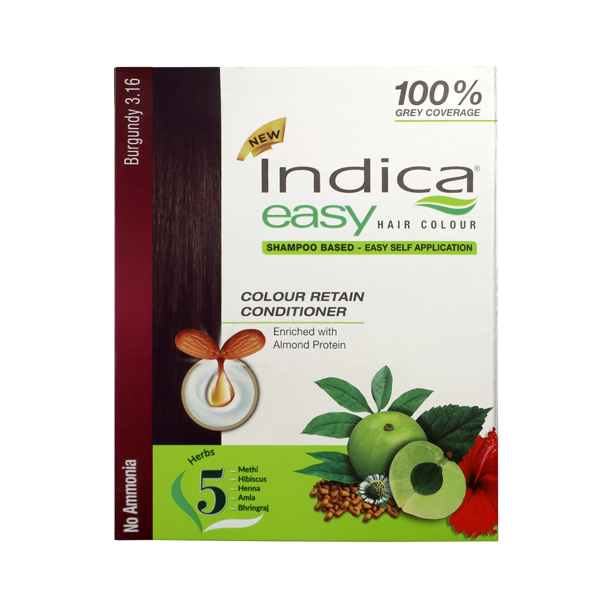Indica Easy Hair Color Burgundy 3.16 97.5 ml #56067 | Buy Online ...