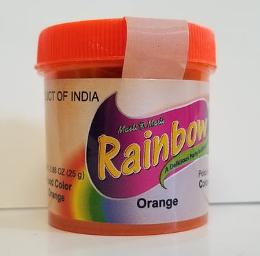 Rainbow Orange Food Color 25gm #55433 | DesiClik.com, USA