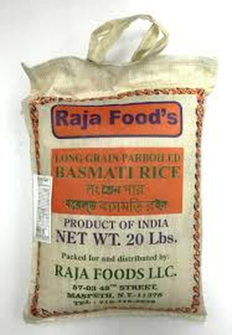 Raja Food's Long Grain Basmati Rice 20 lbs #49569 | DesiClik.com, USA