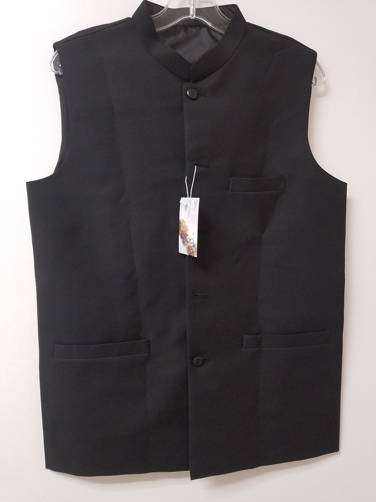 Men’s Traditional Koti, Black Tropical Waist Coat Jacket for Men #54035 ...