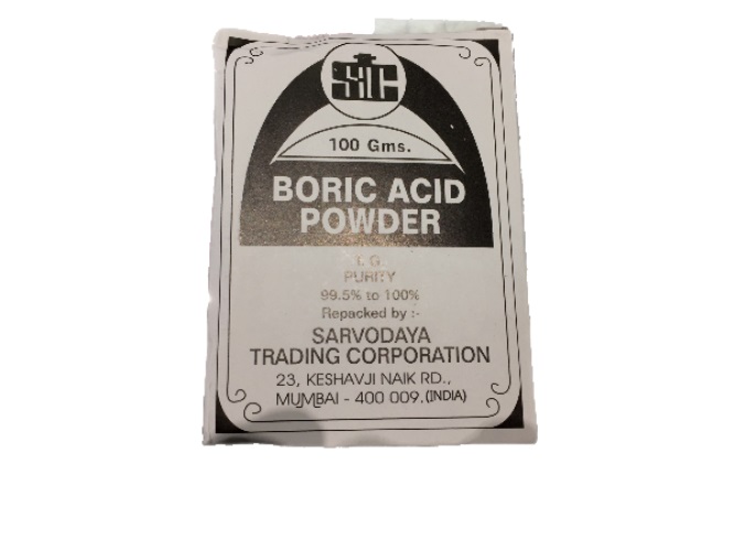 Boric Acid Powder For Carrom Board 100 Gms. #47608 | DesiClik.com, USA