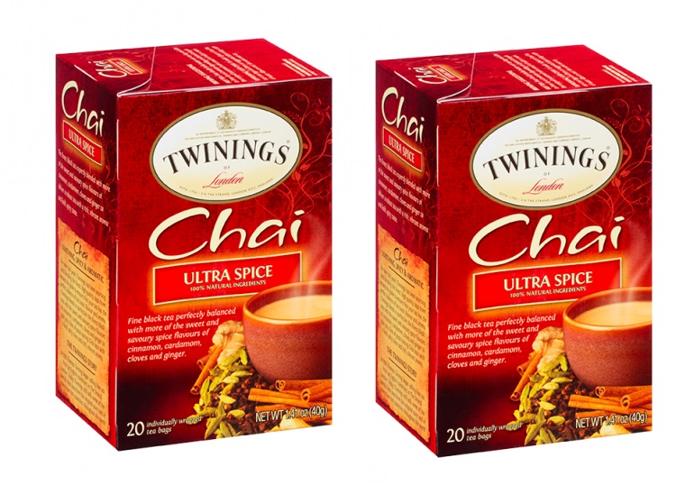 Twinings Chai – Ultra Spice – 1.41 Oz (40g) – 20 Tea Bags Each (PACK OF ...