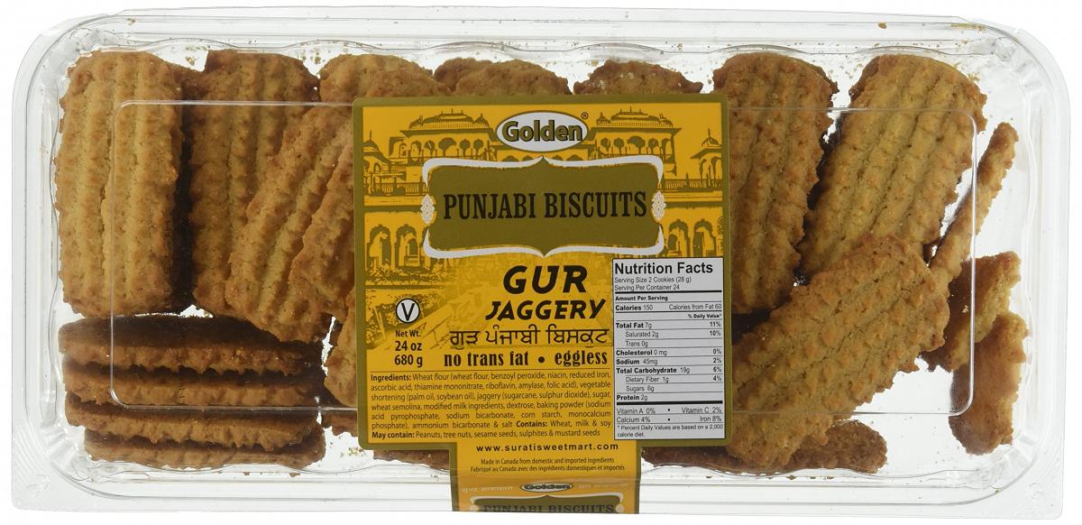 Golden Punjabi Biscuits -Gur 680 gms #46923 | DesiClik.com, USA