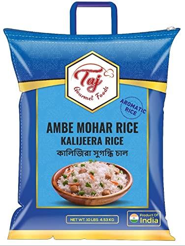 TAJ Indian Ambe Mohar Rice, 10lbs #52057 | DesiClik.com, USA