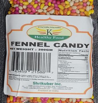 HEALTHY FOODS FENNEL CANDY 200GM #52942 | DesiClik.com, USA