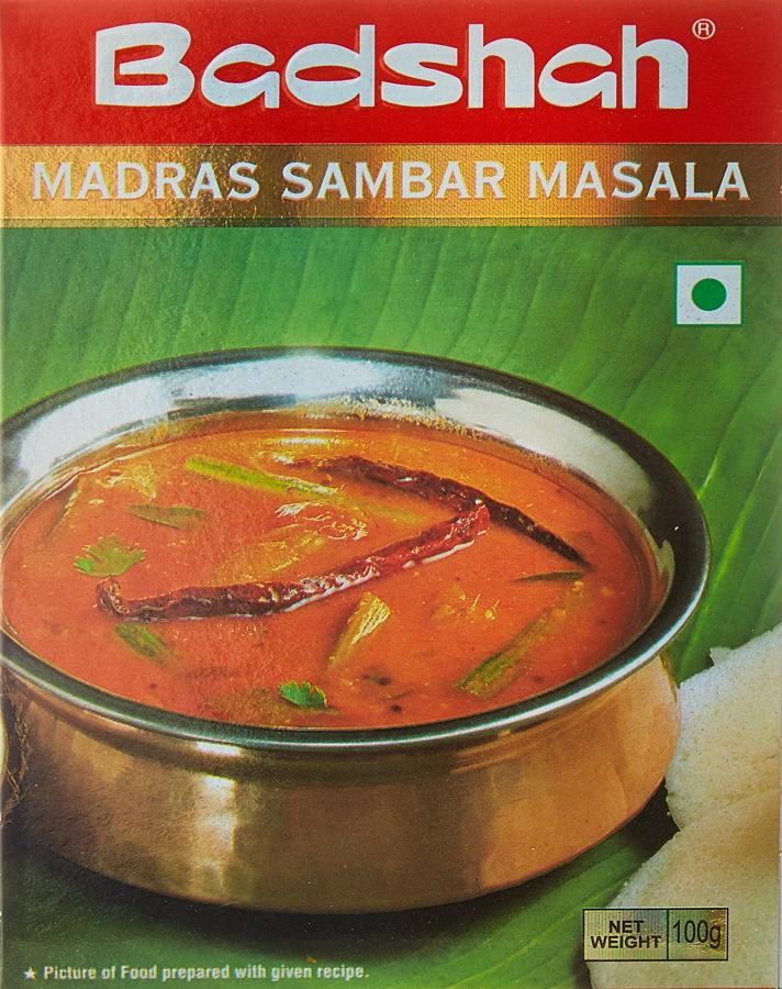 Badshah Madras Sambar Masala 100 gms #47456 | DesiClik.com, USA