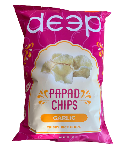 Deep Papad Chips Garlic 100 gms #51141 | DesiClik.com, USA