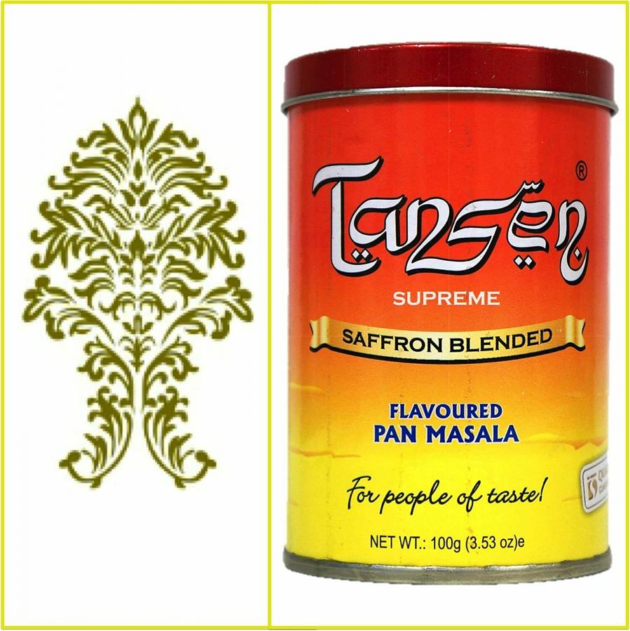 ONE Can. 100g Tansen Saffron Blended Pan Masala. Export Quality. #49255 ...