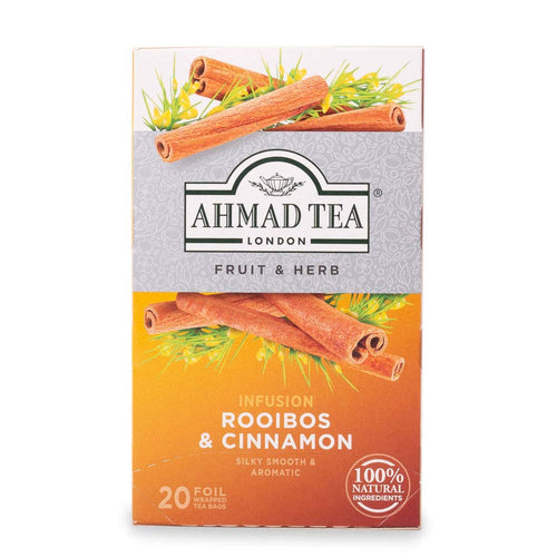 Ahmad Tea Tea Infusion, Rooibos & Cinnamon, 30G, 20 Count #53110 ...