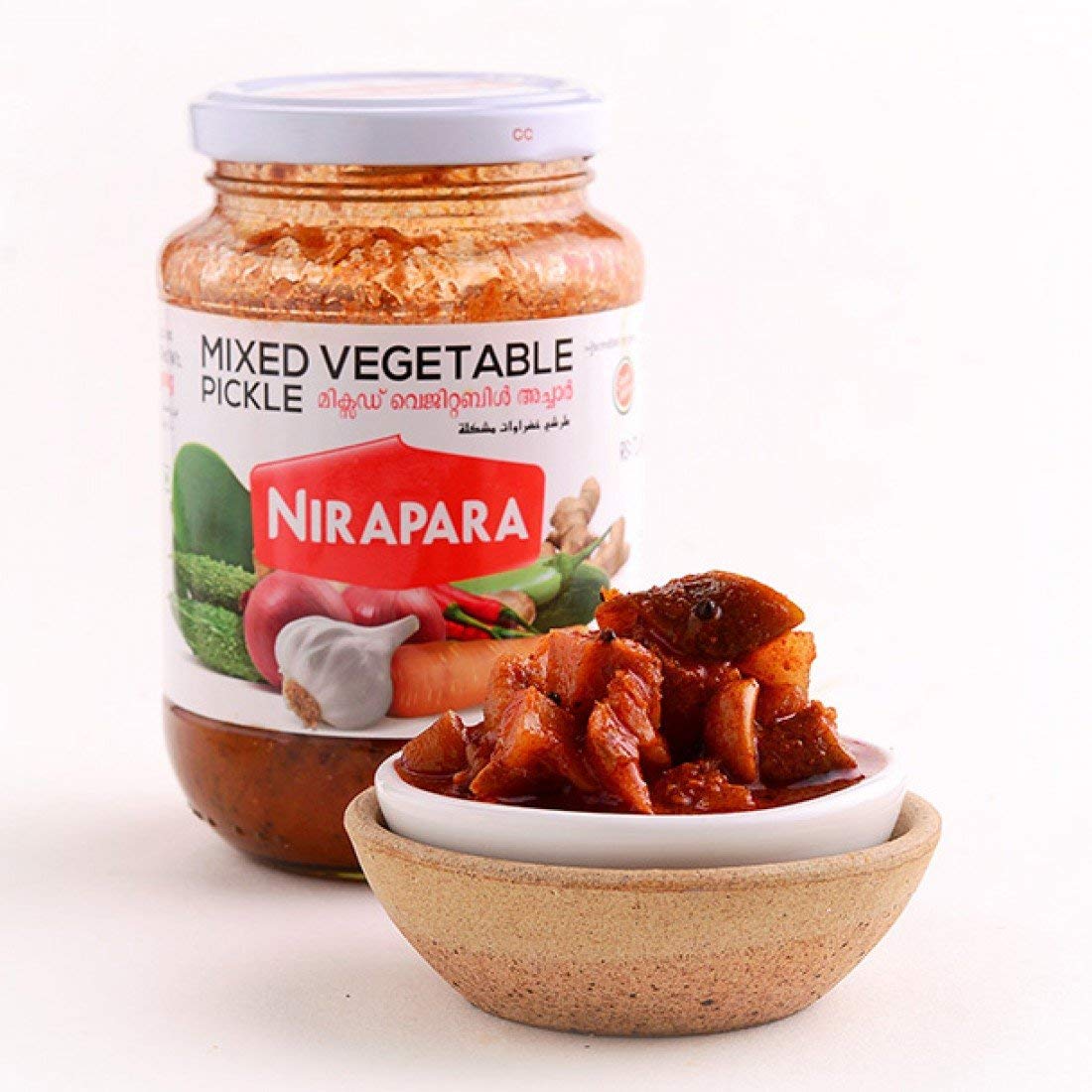 Nirapara Mixed Vegetable Pickle 400 gms #45132 | DesiClik.com, USA