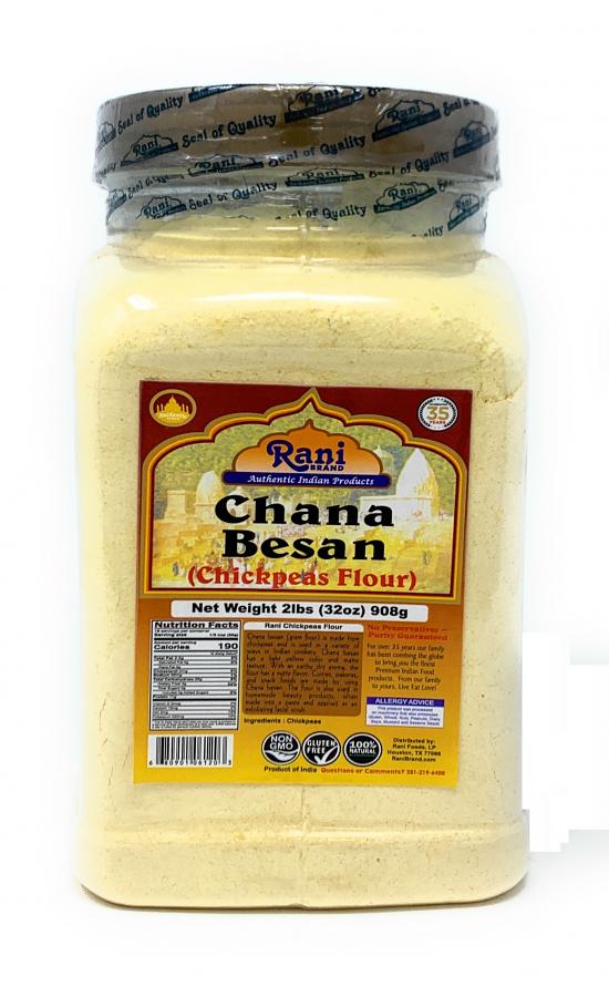 Rani Chana Besan - Chickpeas Flour, Gram (Pet Jar) 2lb (32oz) ~ All ...