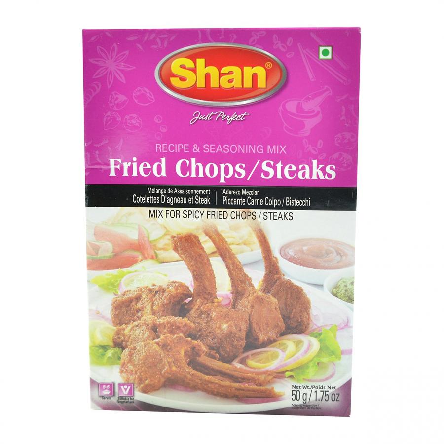 Shan Seasoning Mix For Fried Chops Steaks 50 gms #45789 | DesiClik.com, USA