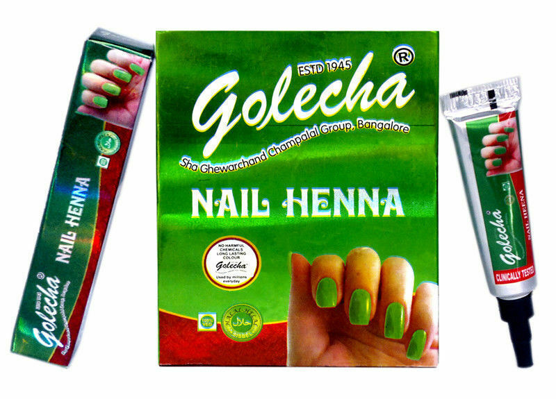 Golecha Nail Henna Cones Green 12 cones #56042 | DesiClik.com, USA