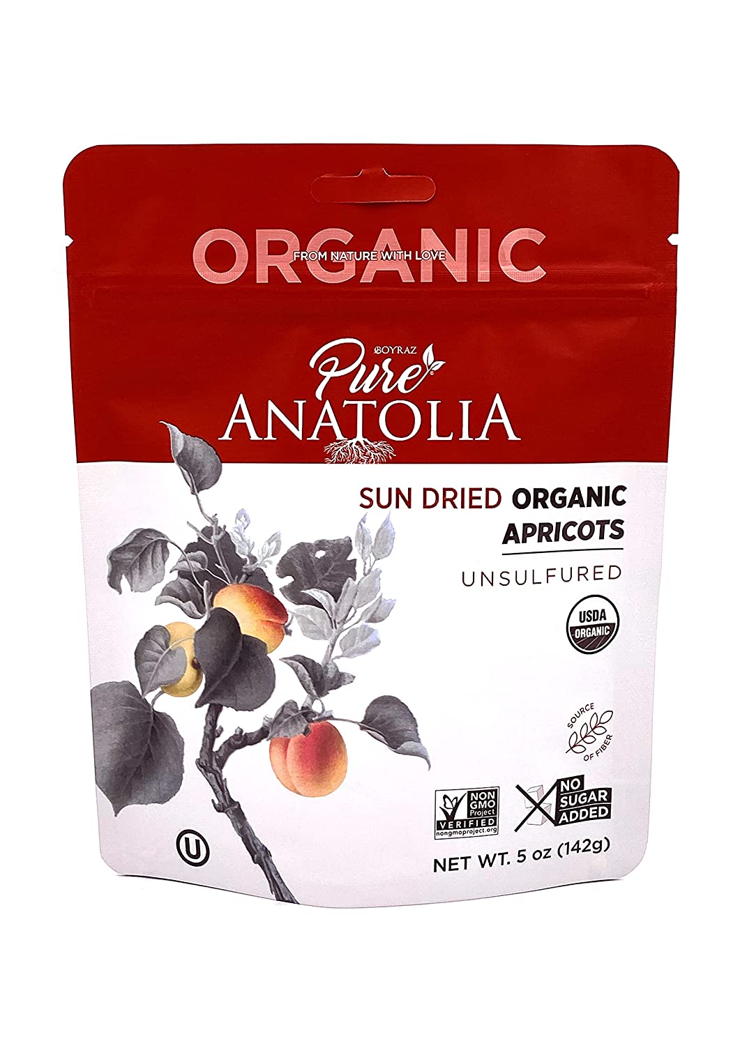Pure Anatolia Organic Sundried Apricots 5 Oz #56300 | DesiClik.com, USA