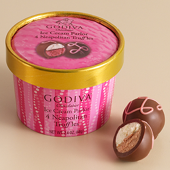 4 Pc. Neapolitan Ice Cream Parlor Truffle Pint, HOLIDAY GIFT BOXES ...