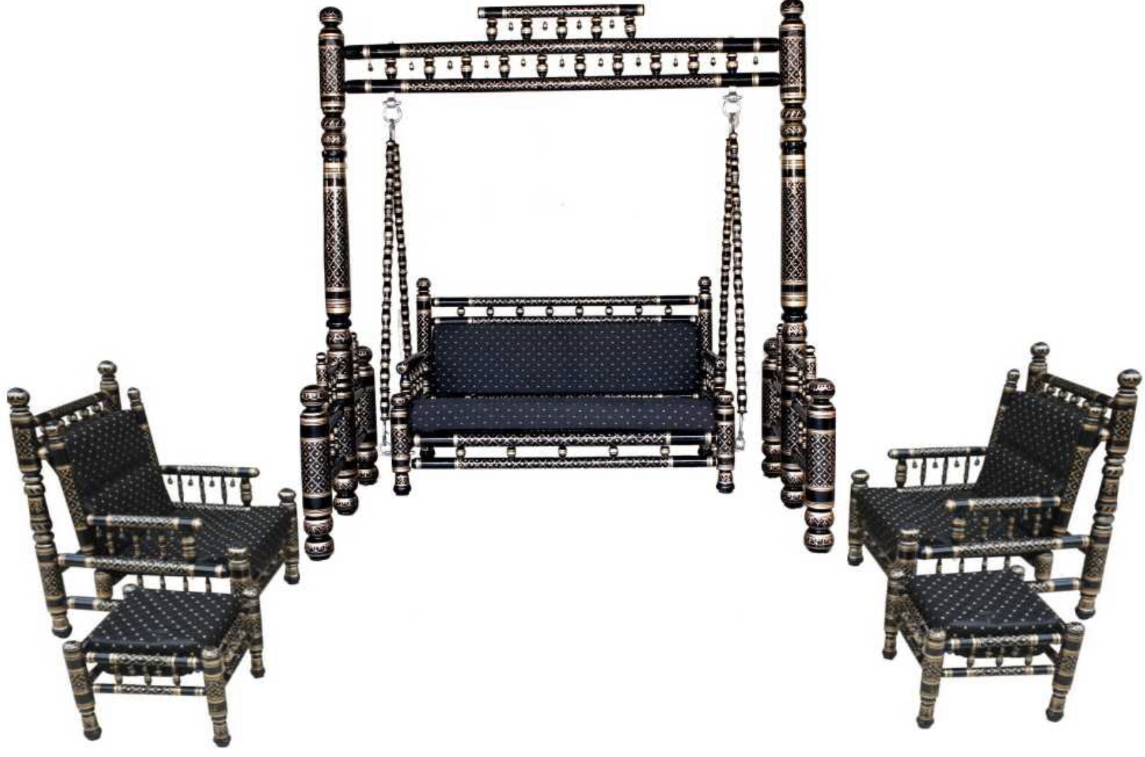 Swing sofa set 5 Pieces #57461 | Buy Online @ DesiClik.com, USA
