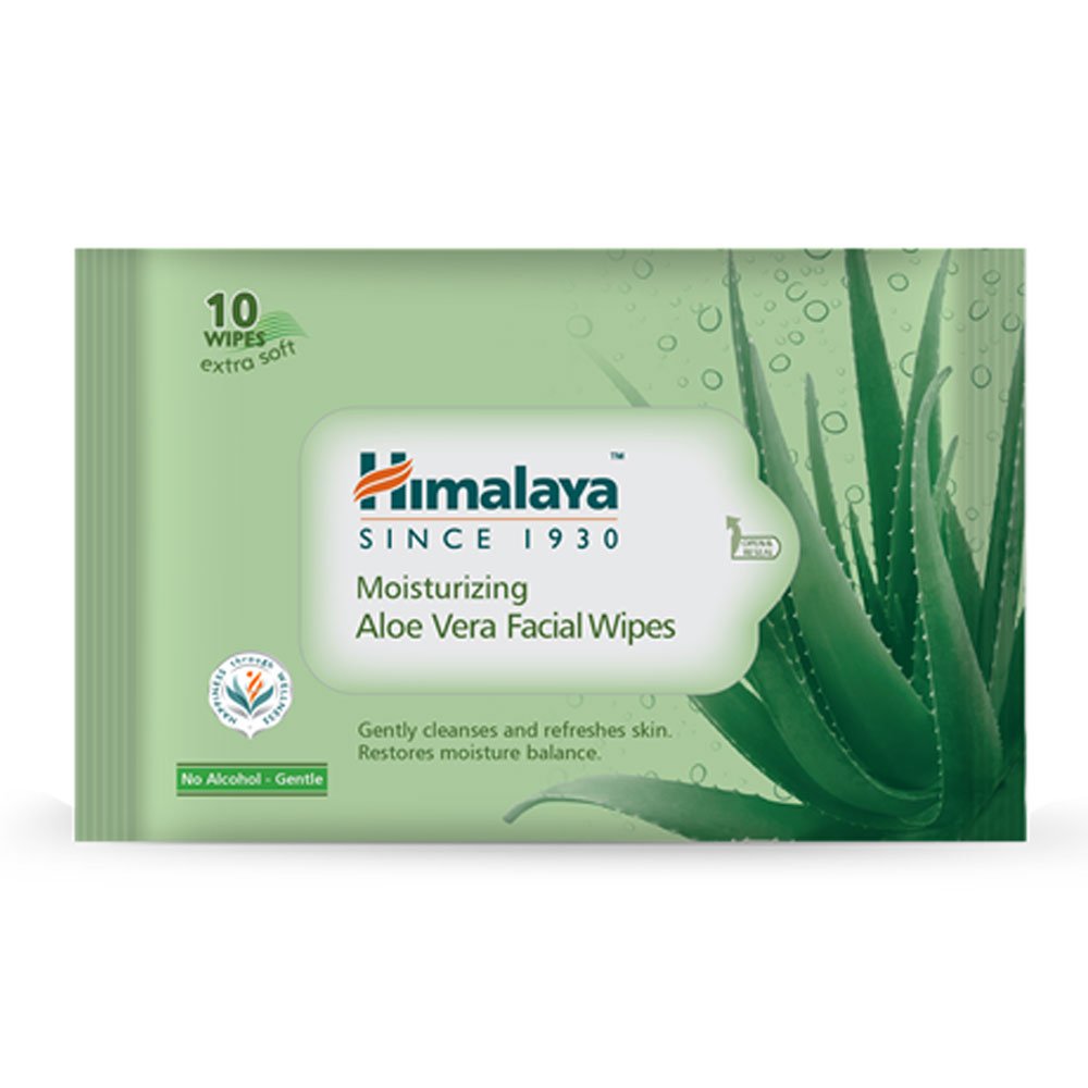 Himalaya Aloe Vera Facial Wipes 25 wipes #49789 | DesiClik.com, USA