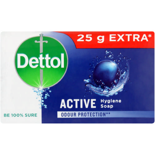 Dettol Active Soap Dark Blue 100gm #55803 | DesiClik.com, USA