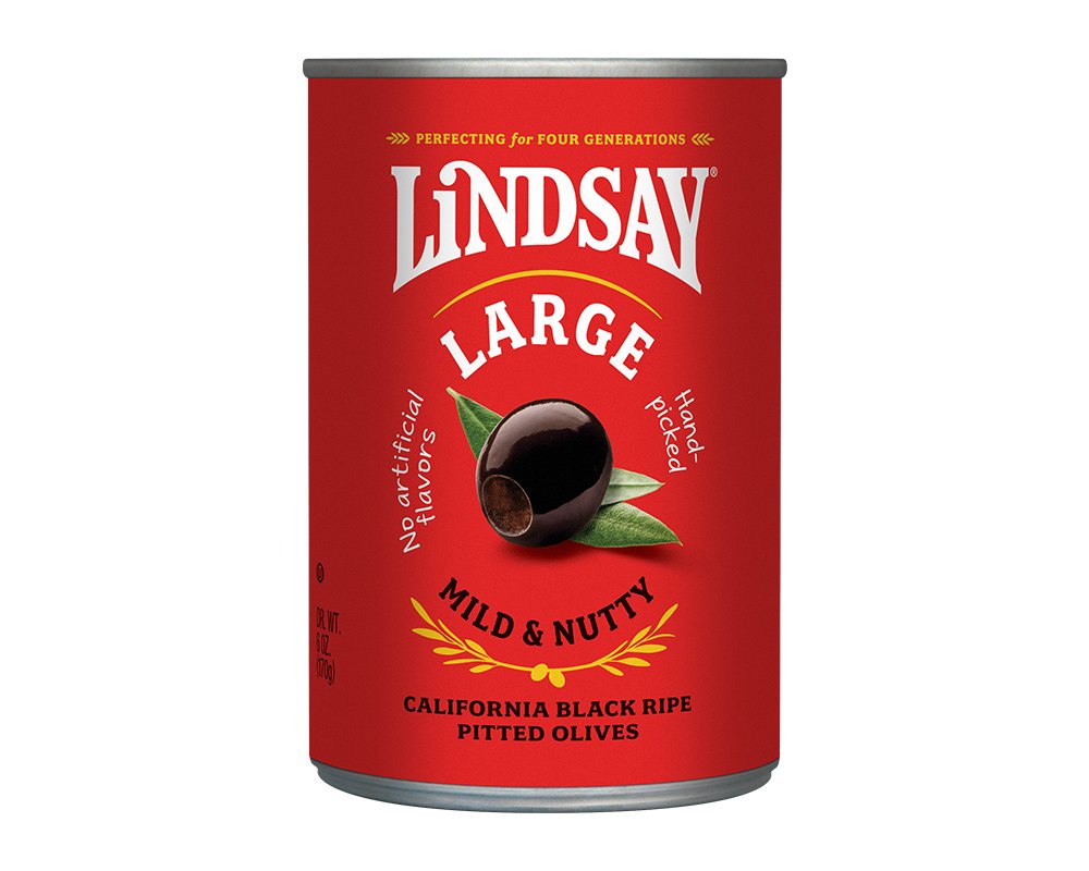 Lindsay Large Black Ripe Pitted Olives 6 oz #45279 | DesiClik.com, USA