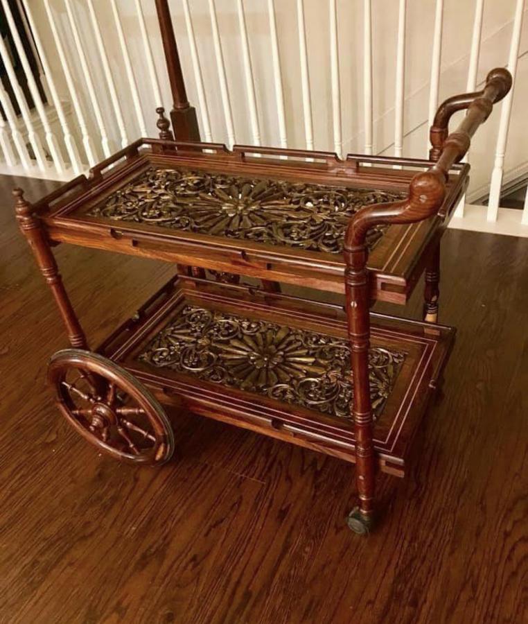 Carved Indian Trolley #39587 | DesiClik.com, USA