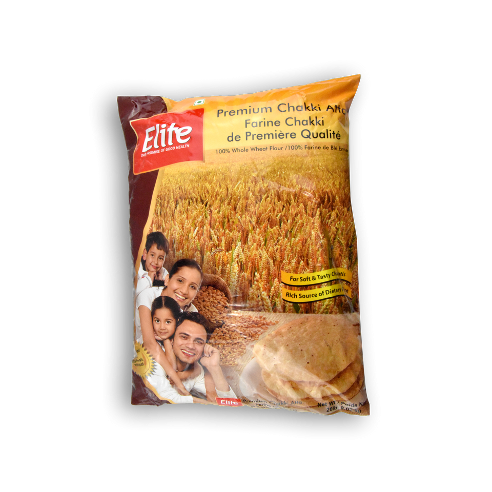 Elite Premium Chakki Atta 20 lbs #55944 | DesiClik.com, USA