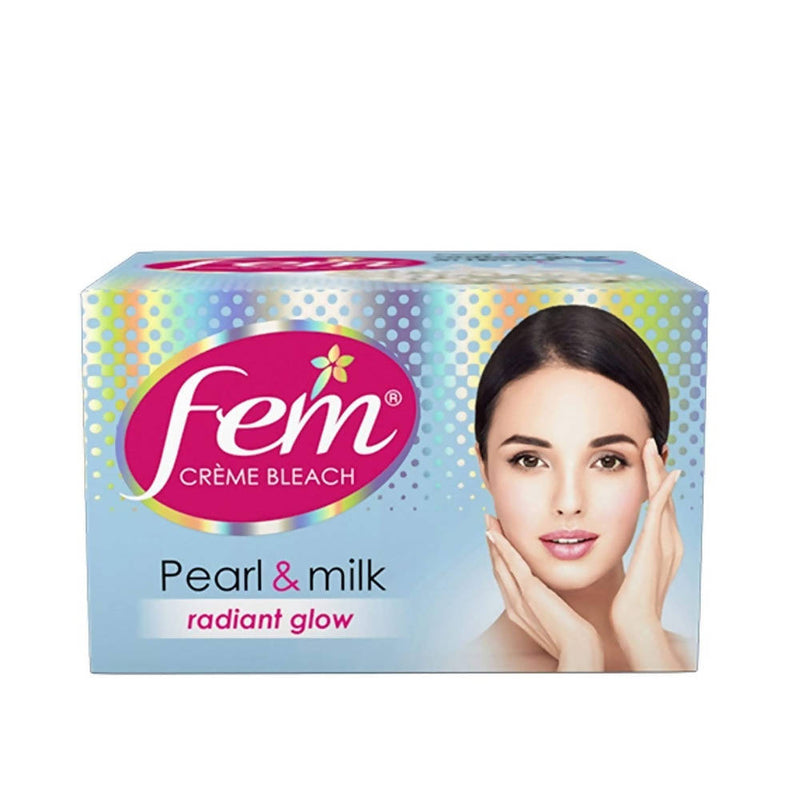 Fem Cream Bleach Pearl+Milk 120 gm #58201 | DesiClik.com, USA