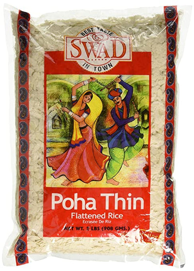 Swad Poha THIN (Flattened Rice) - 2lb #54468 | DesiClik.com, USA