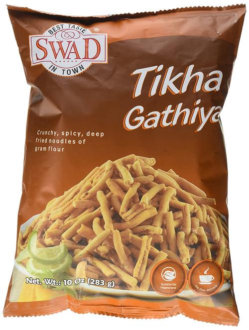 Swad Tikha Gathiya 10oz(283g) #51612 | DesiClik.com, USA