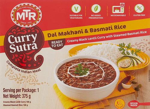 MTR Ready to Eat - Dal Makhani and Basmati Rice 13.22oz(375g) #51477 ...