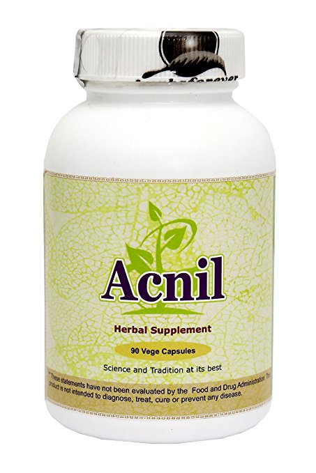 Acnil Acne Care Support 90 Veg Caps #31615 | DesiClik.com, USA