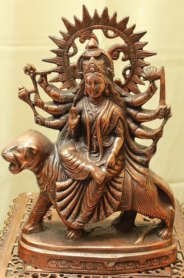 Beautifully Carved Artistic Statue of Goddess Ambe Mata Durga 18 ...