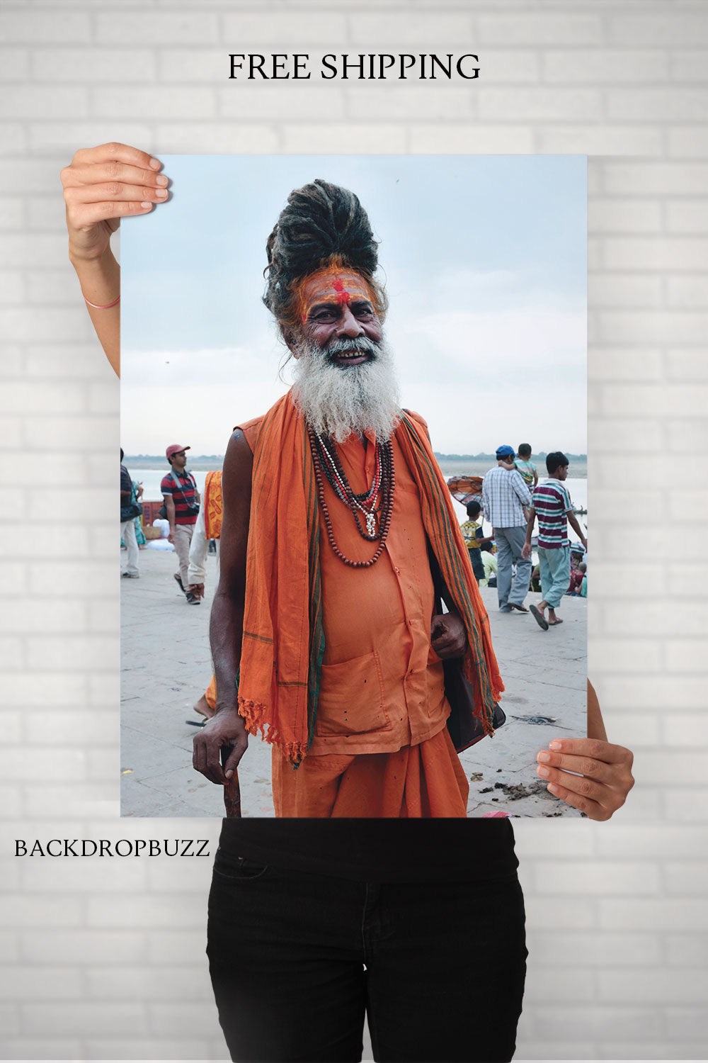 Indian Sadhu Baba Poster 18 × 28 inches #51997 | DesiClik.com, USA