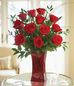 Blooming Love™ 12 Premium Red Roses, Festival Gift Basket #23109 | Buy ...