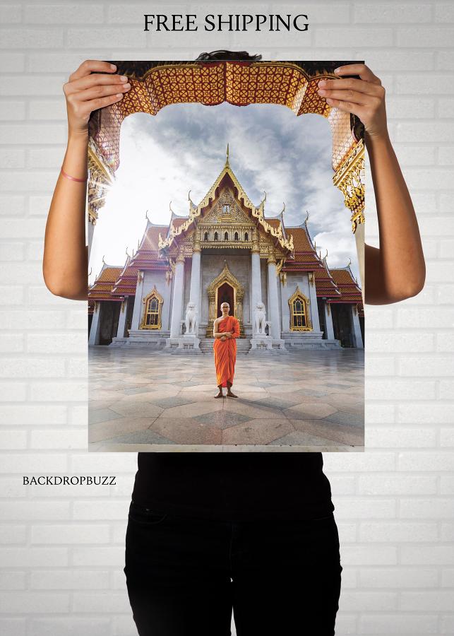 Buddhist Temple Potrait Poster 18 × 28 inches #52019 | Buy Indian Art ...