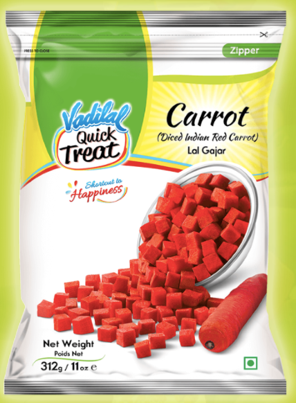 Vadilal Carrot / Diced Indian Red Carrot - (312g / 11oz) #47975 ...