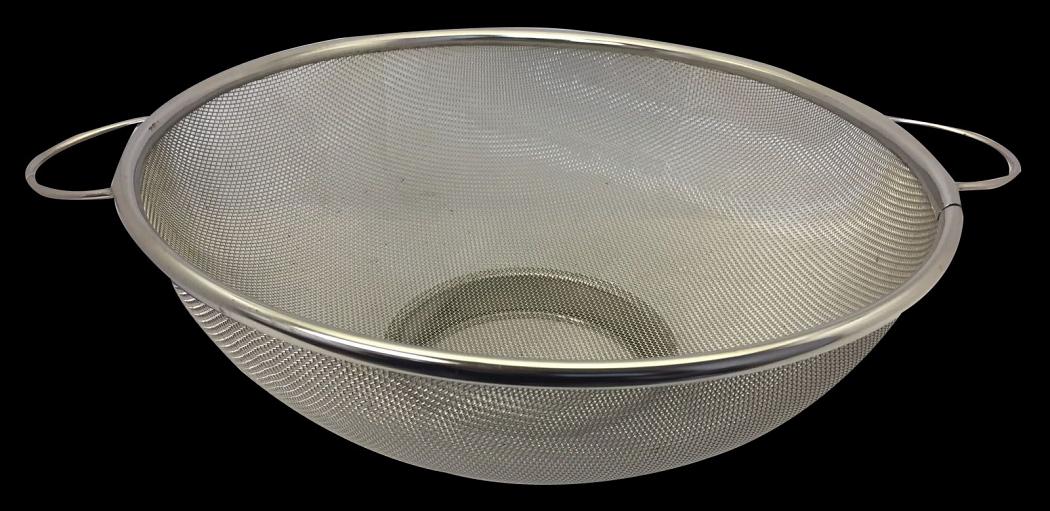 Supershyne Stainless Steel Full Mesh Colander 12" #31905 | DesiClik.com ...