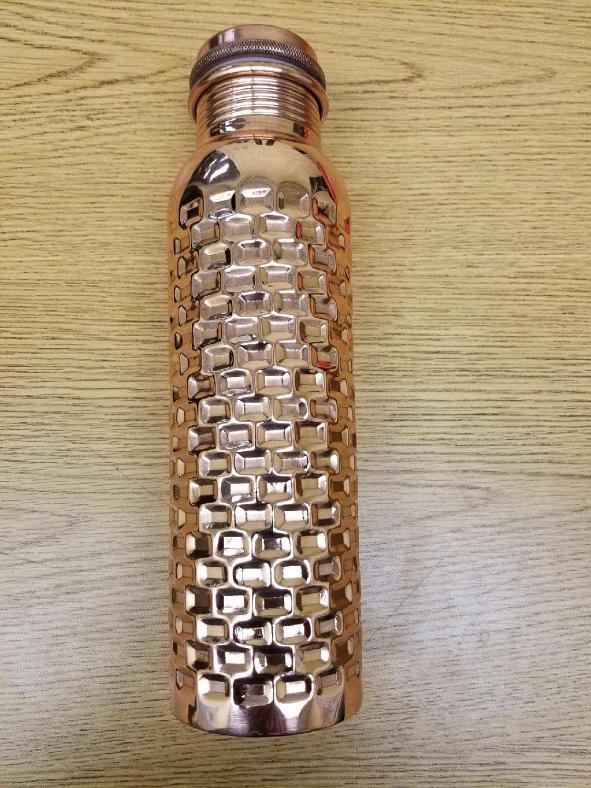 Pure Copper Water Bottle Leak Proof in Hammered Style ( 850 Ml) #34943 ...