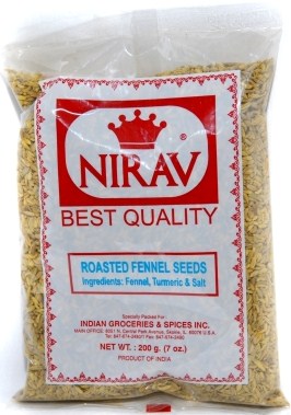 Fennel (Saunf) Seeds Roasted - 7oz, INDIAN SPICES #18864 | DesiClik.com ...