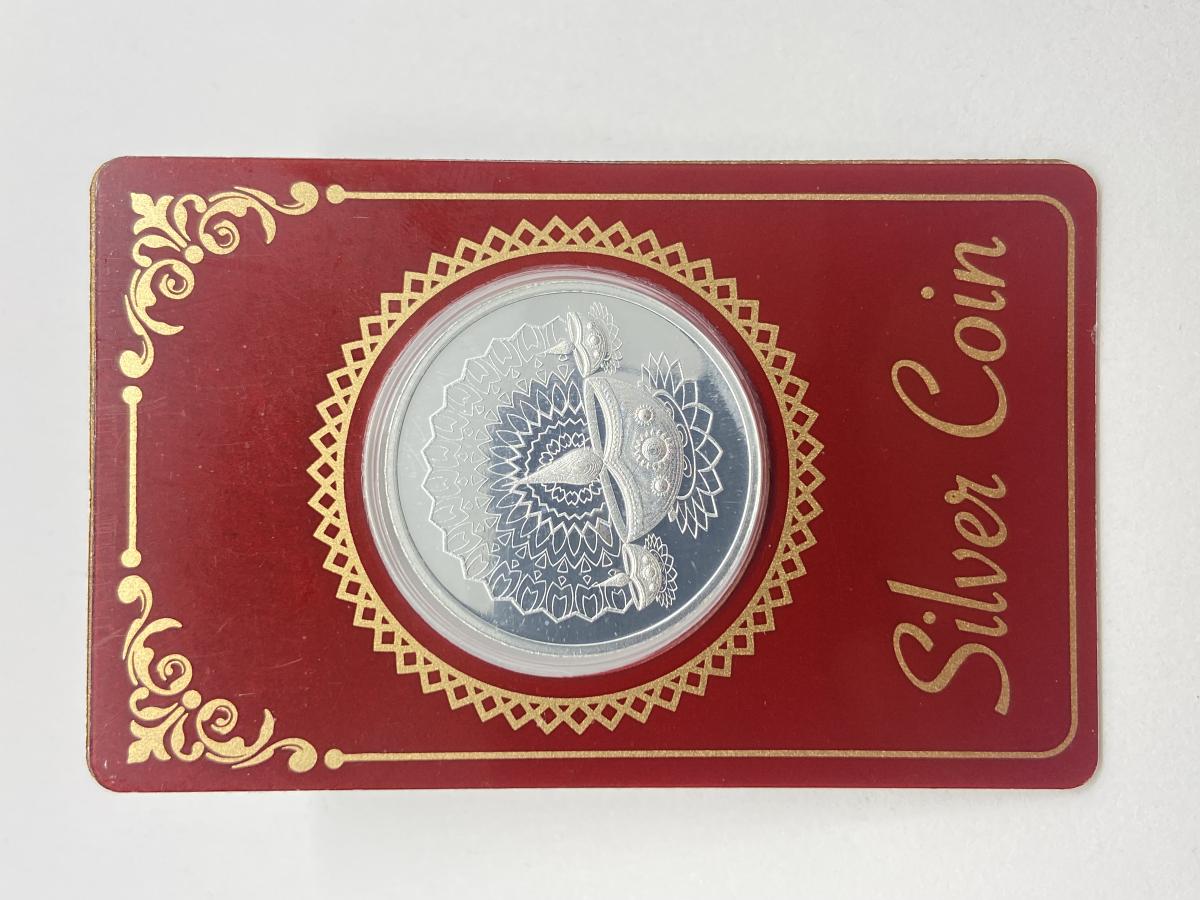 Beautifully Crafted 10g Pure Silver Coin with Diya Design #60388 ...