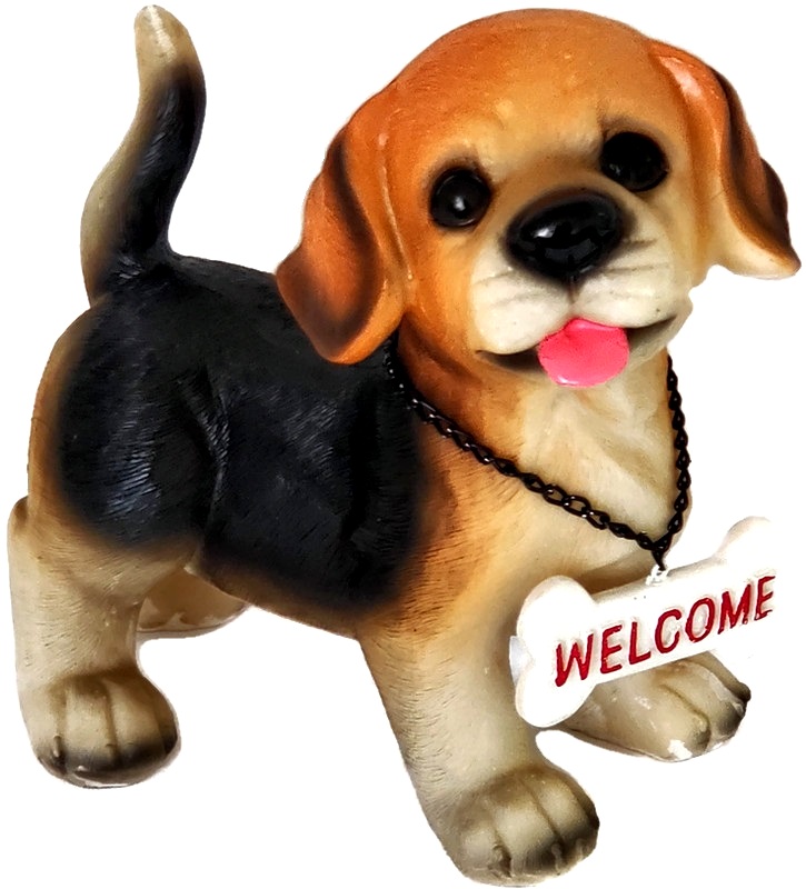 7.25" WELCOME Sign Beagle Puppy Statue Home,Garden Decor & Gift #27592 ...