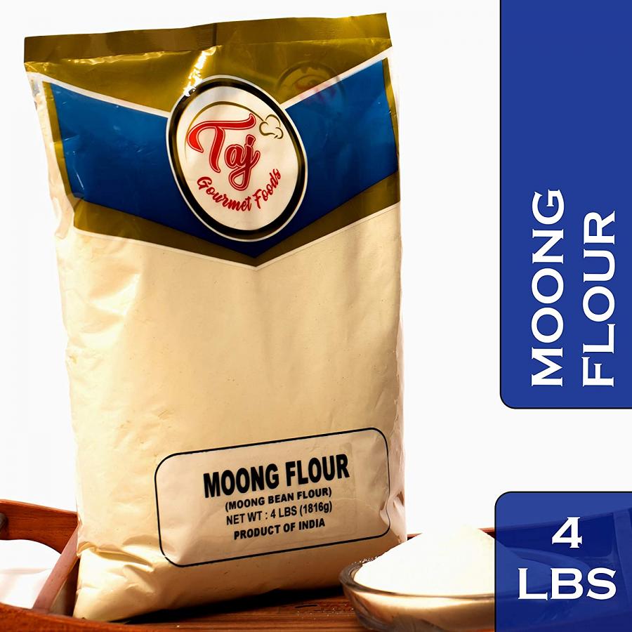 TAJ Premium Indian Moong Mogar Flour, 4-Pounds #42993 | DesiClik.com, USA