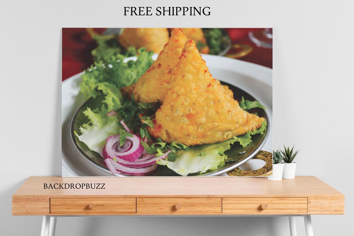 Indian Samosas Landscape poster 28 × 18 inches #52336 | Buy Indian Art ...