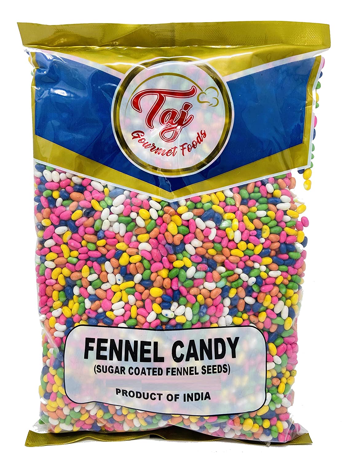 TAJ Premium Indian Fennel Candy, Sugar Coated Fennel Seeds (Saunf ...
