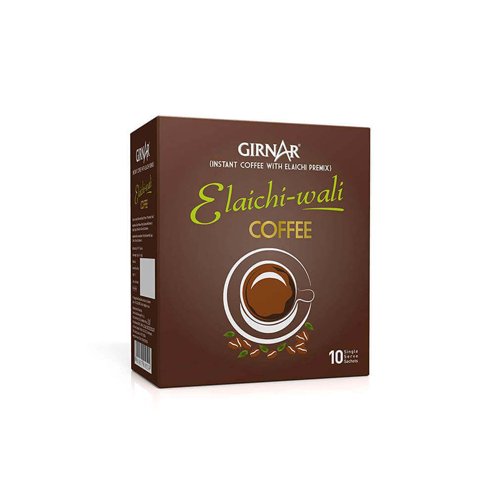 Girnar Elaichi Coffee (10 Sachets) 200 gm #43605 | DesiClik.com, USA
