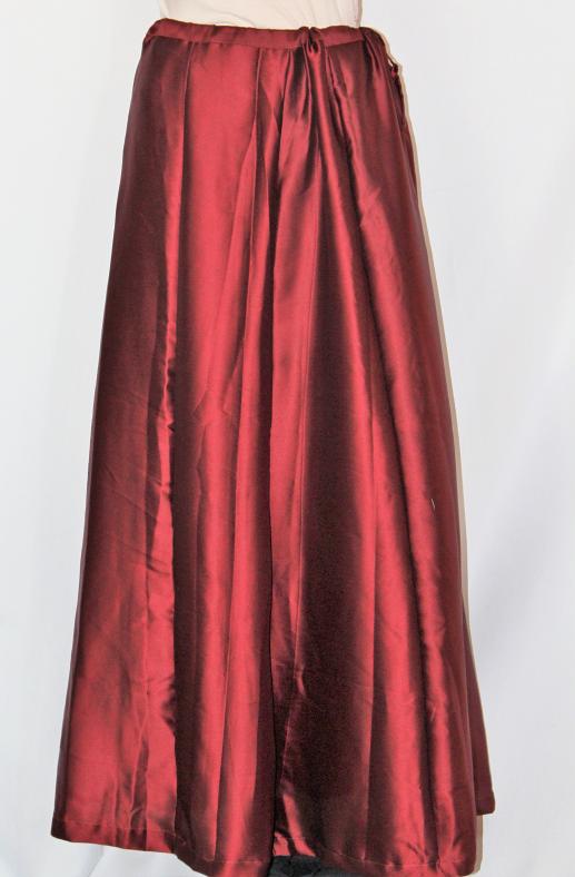 Dark Red Satin Petticoat / Under-Skirt for Sarees #30825 | DesiClik.com ...